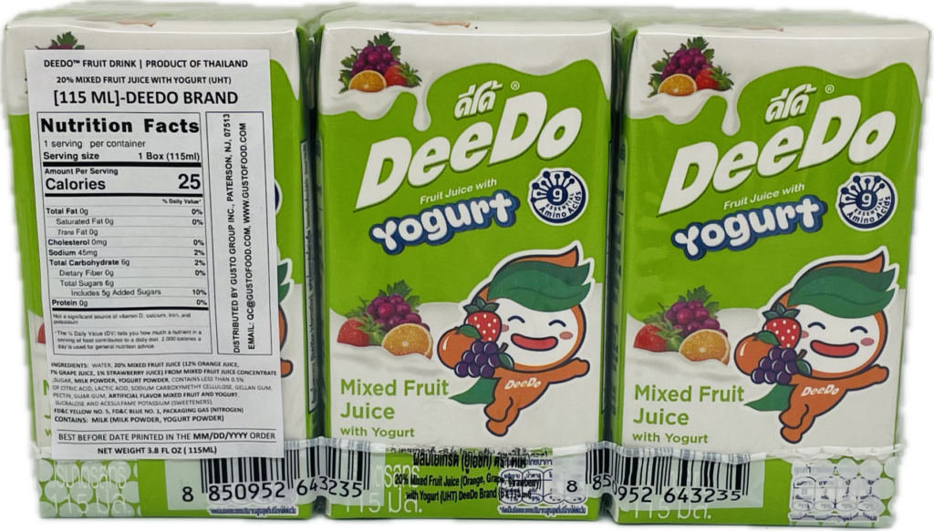 MIXED FRUIT JUICE WITH YOGURT - J&P Trading - jptradingus.com